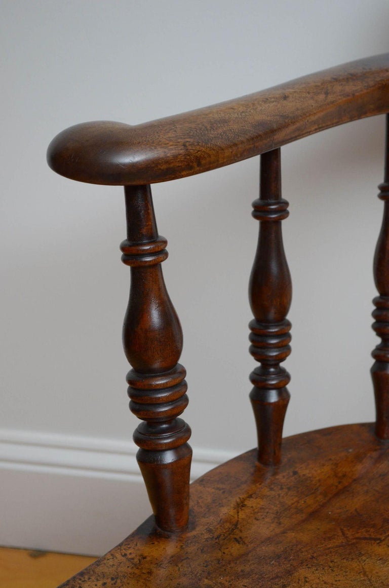 Victorian Smokers Bow Chair For Sale at 1stDibs