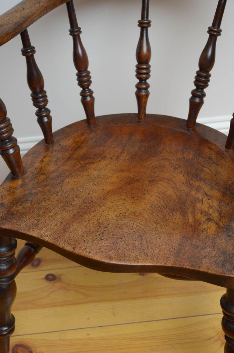 Victorian Smokers Bow Chair For Sale at 1stDibs