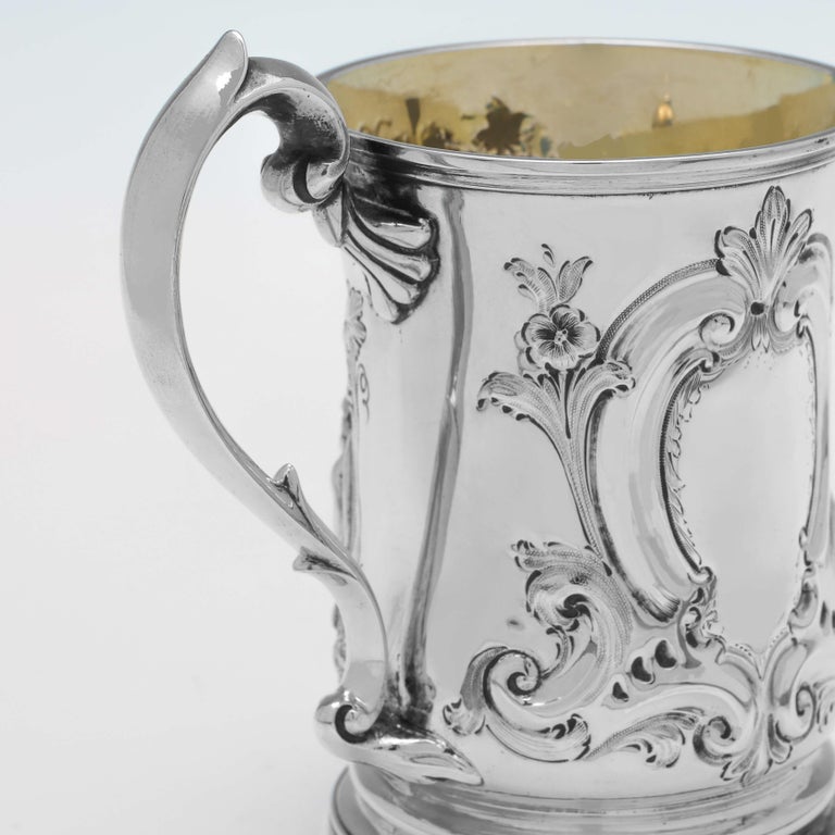 Victorian Sterling Silver Child's Mug or Christening Mug, Barnards ...