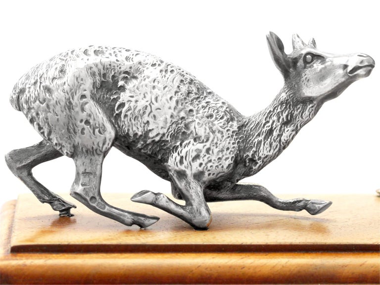 Victorian Sterling Silver Deer and Stag Table Ornament For Sale at ...