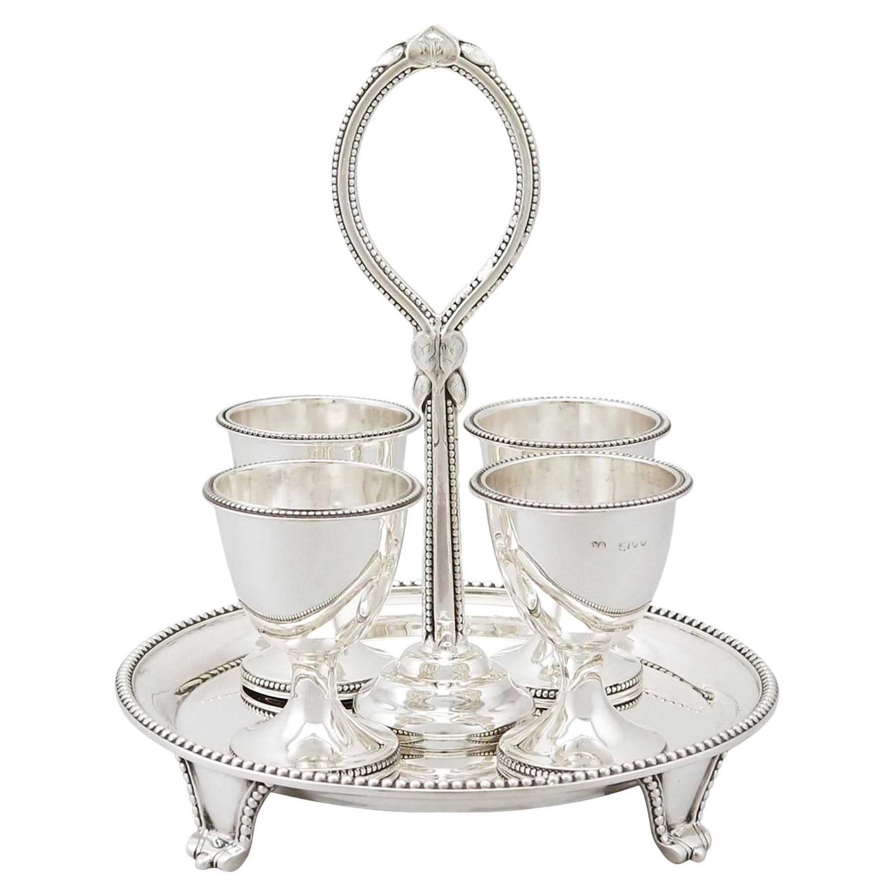 Antique Victorian Sterling Silver Cruet Set / Cruet Stand with ...