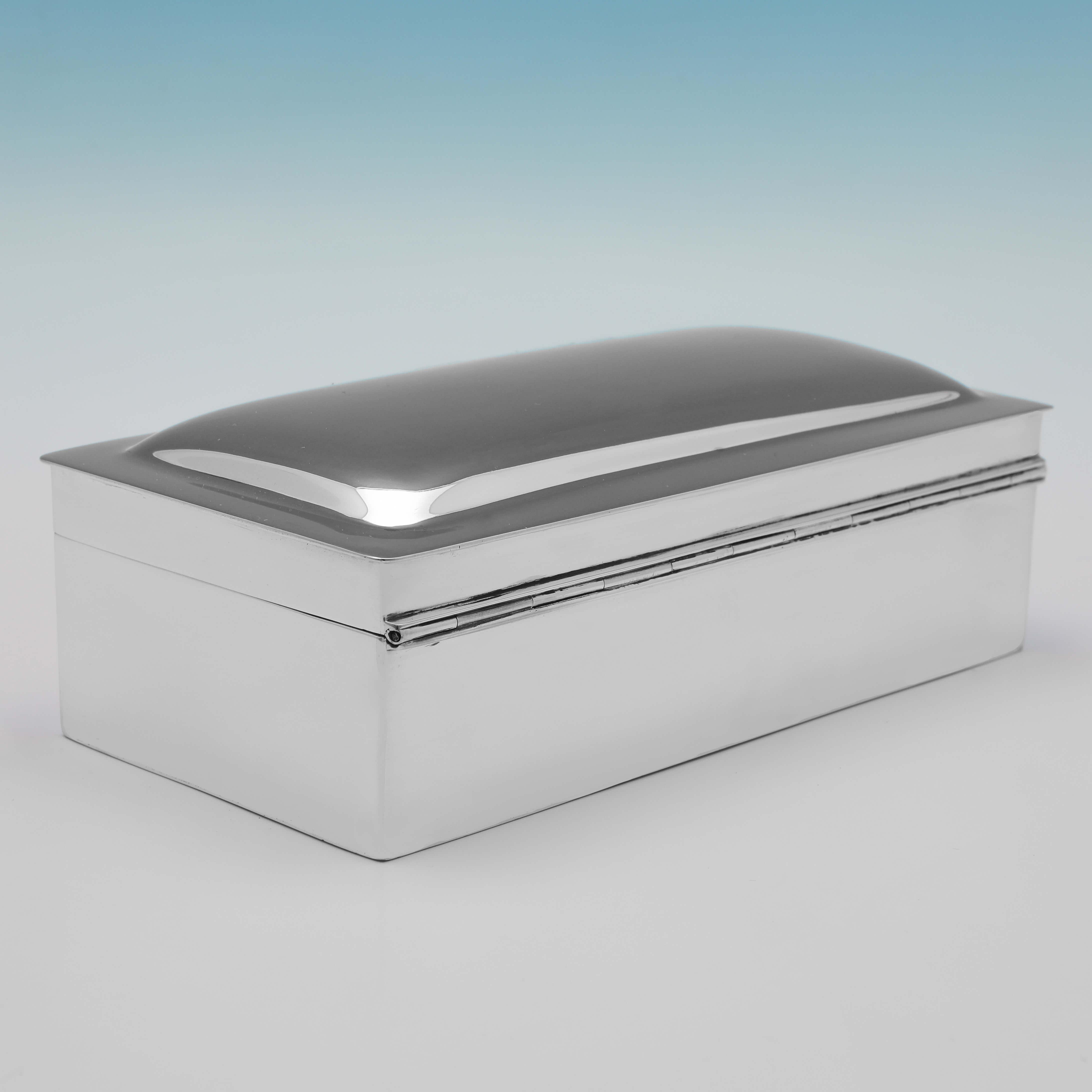 Victorian Sterling Silver and Enamel Cigarette Box - George Unite 1893 ...