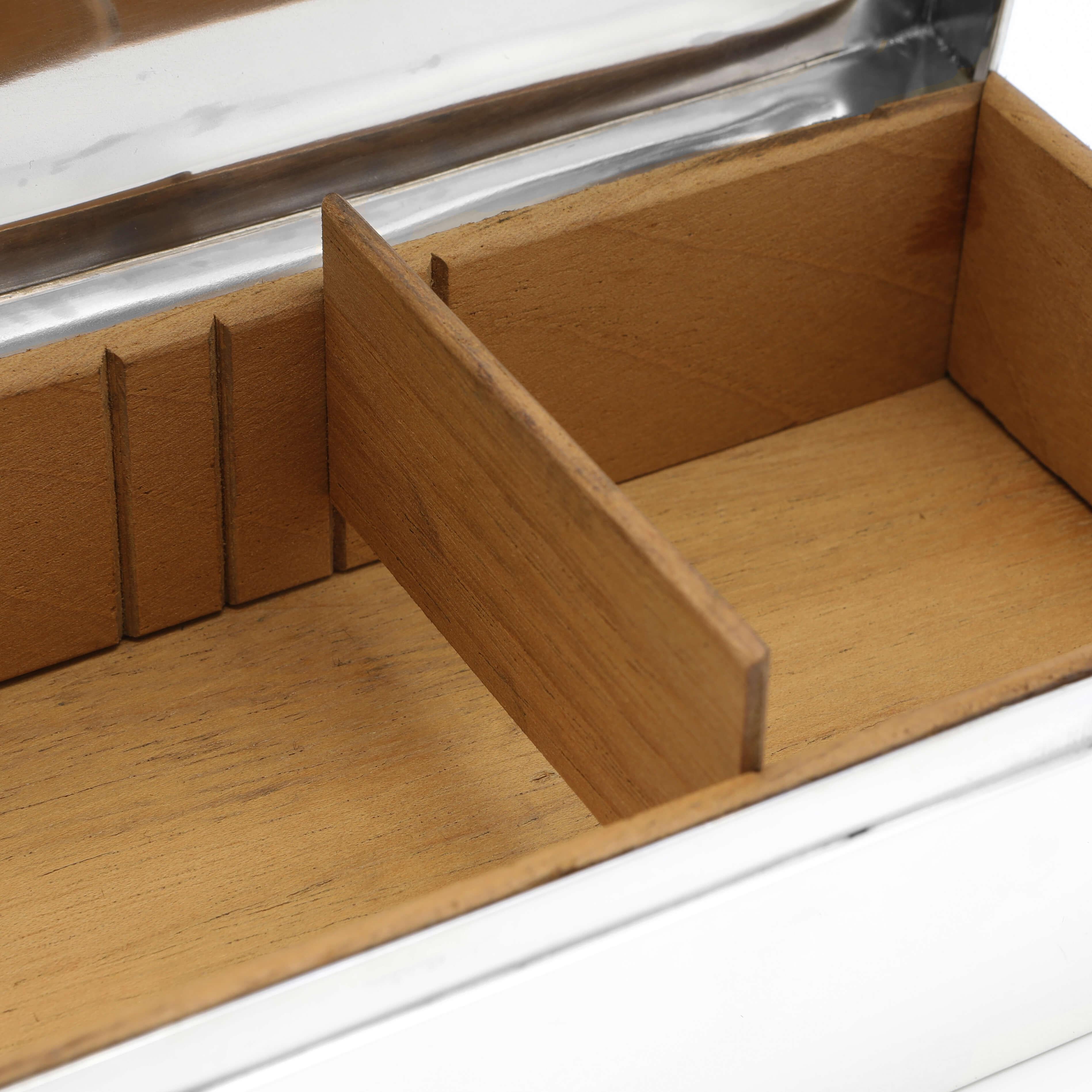 Victorian Sterling Silver and Enamel Cigarette Box - George Unite 1893 ...