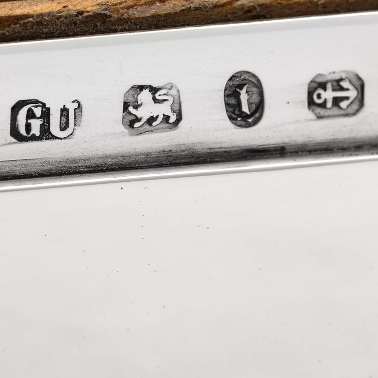 Victorian Sterling Silver and Enamel Cigarette Box - George Unite 1893 ...