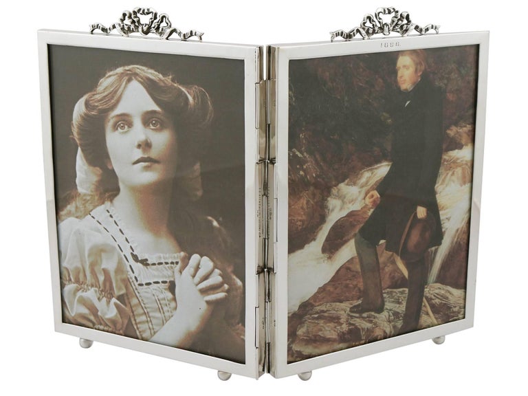 Victorian Sterling Silver Quadruple Photograph Frame at 1stDibs