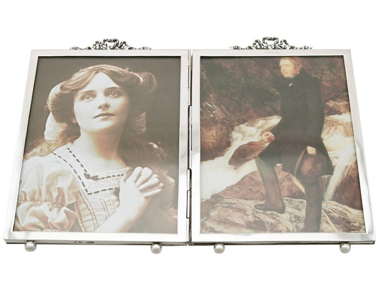 Victorian Sterling Silver Quadruple Photograph Frame at 1stDibs