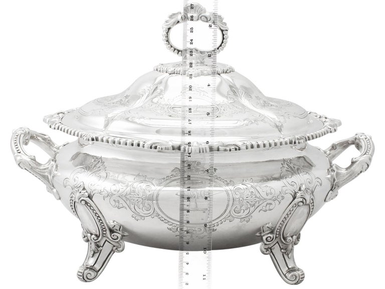 1871 Victorian Sterling Silver Soup Tureen For Sale at 1stDibs | silver ...