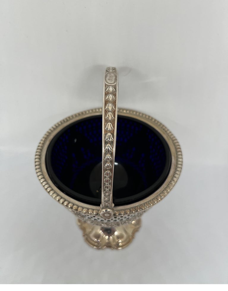 Victorian Sterling Silver Swing Handle Basket in the Neoclassical Style ...