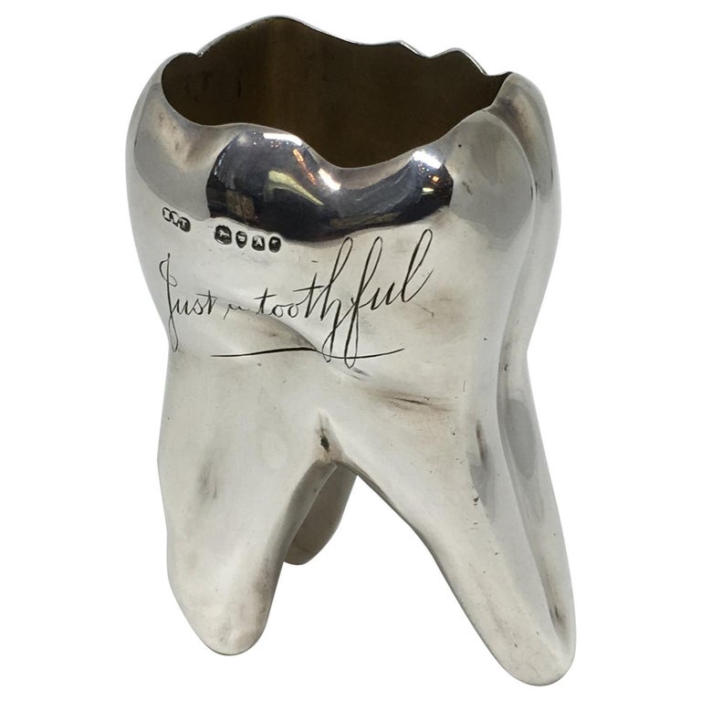 Victorian Sterling Silver Whiskey Shot Glass Fashioned as a Tooth at ...