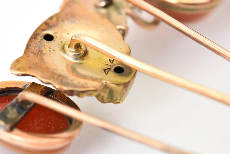 Victorian Stick Pin Collection Custom-Made Gold and Semi Precious Stone ...