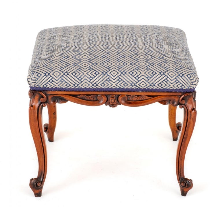 Victorian Stool Antique Mahogany, 1860 For Sale at 1stDibs