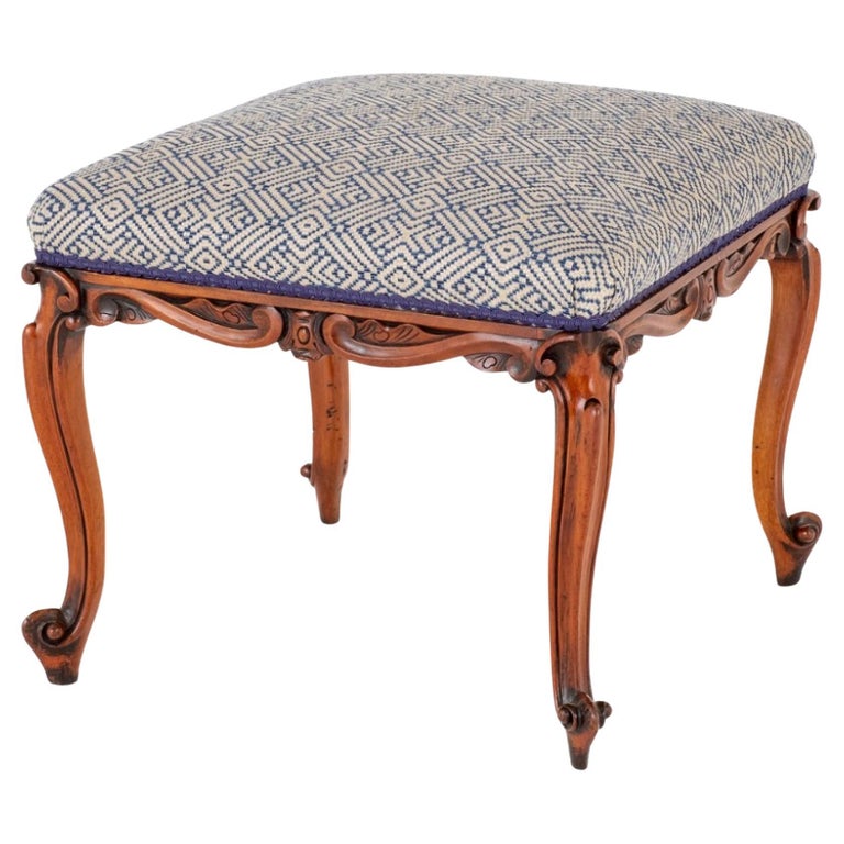Victorian Stool Antique Mahogany, 1860 For Sale at 1stDibs