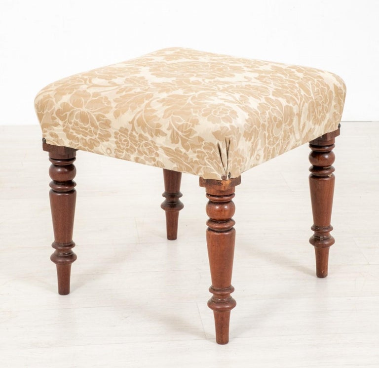Victorian Stool Mahogany Seat, 1870 For Sale at 1stDibs