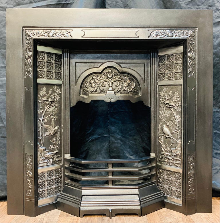 Victorian Style Cast Iron Fireplace Insert at 1stDibs