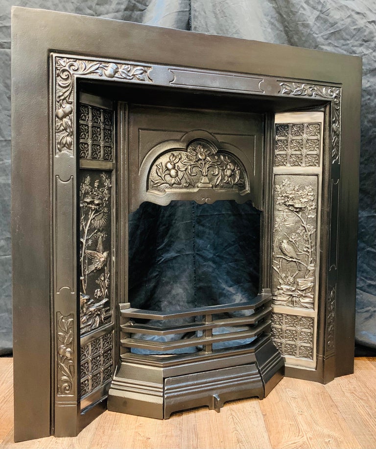 Victorian Style Cast Iron Fireplace Insert at 1stDibs