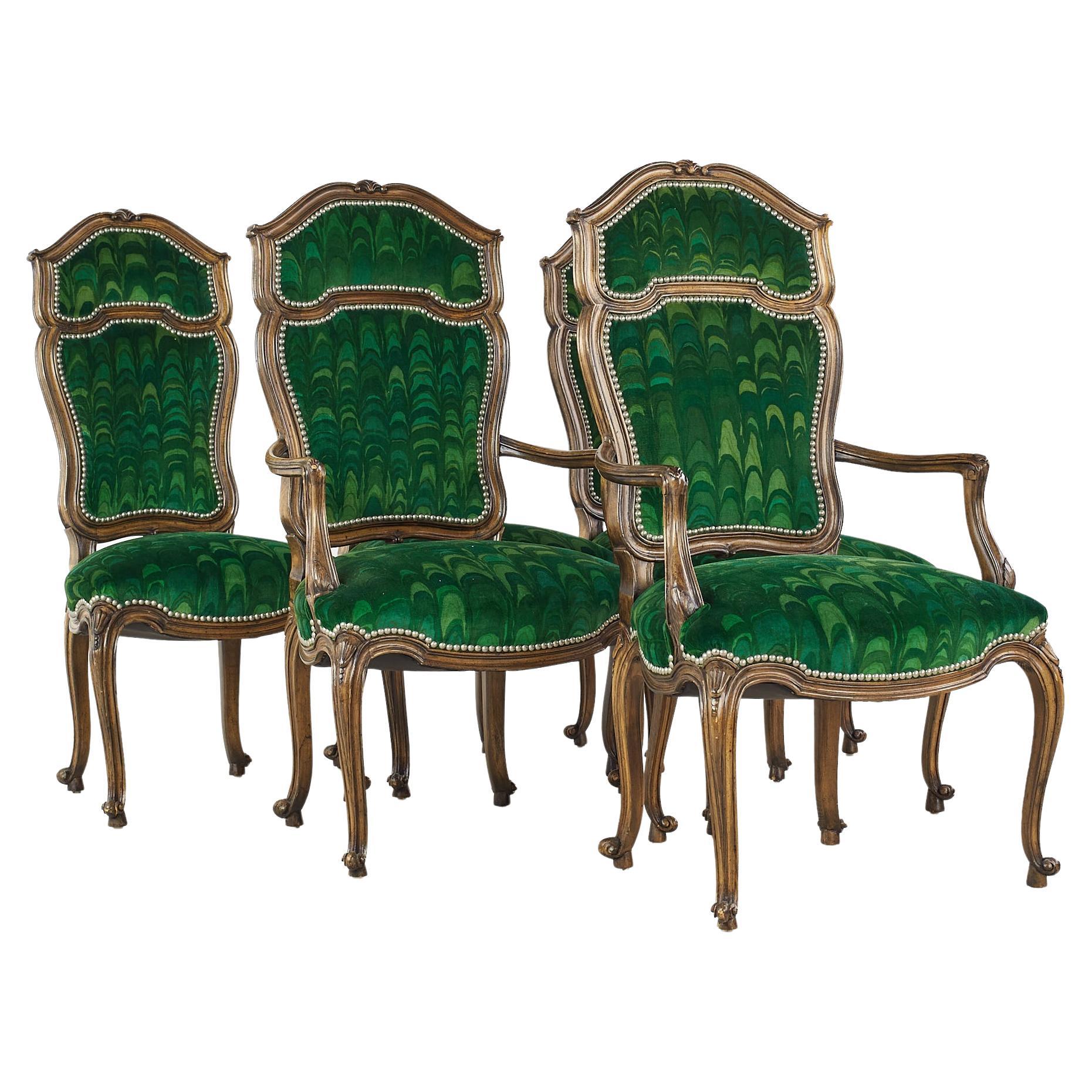 Jack Lenor Larsen Mid Century Square Chrome Framed Dining Chairs, Set ...