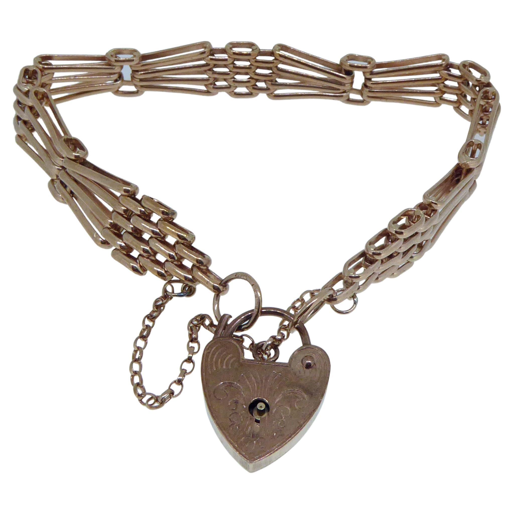 Victorian Rose Gold Gate Bracelet - 3 For Sale on 1stDibs