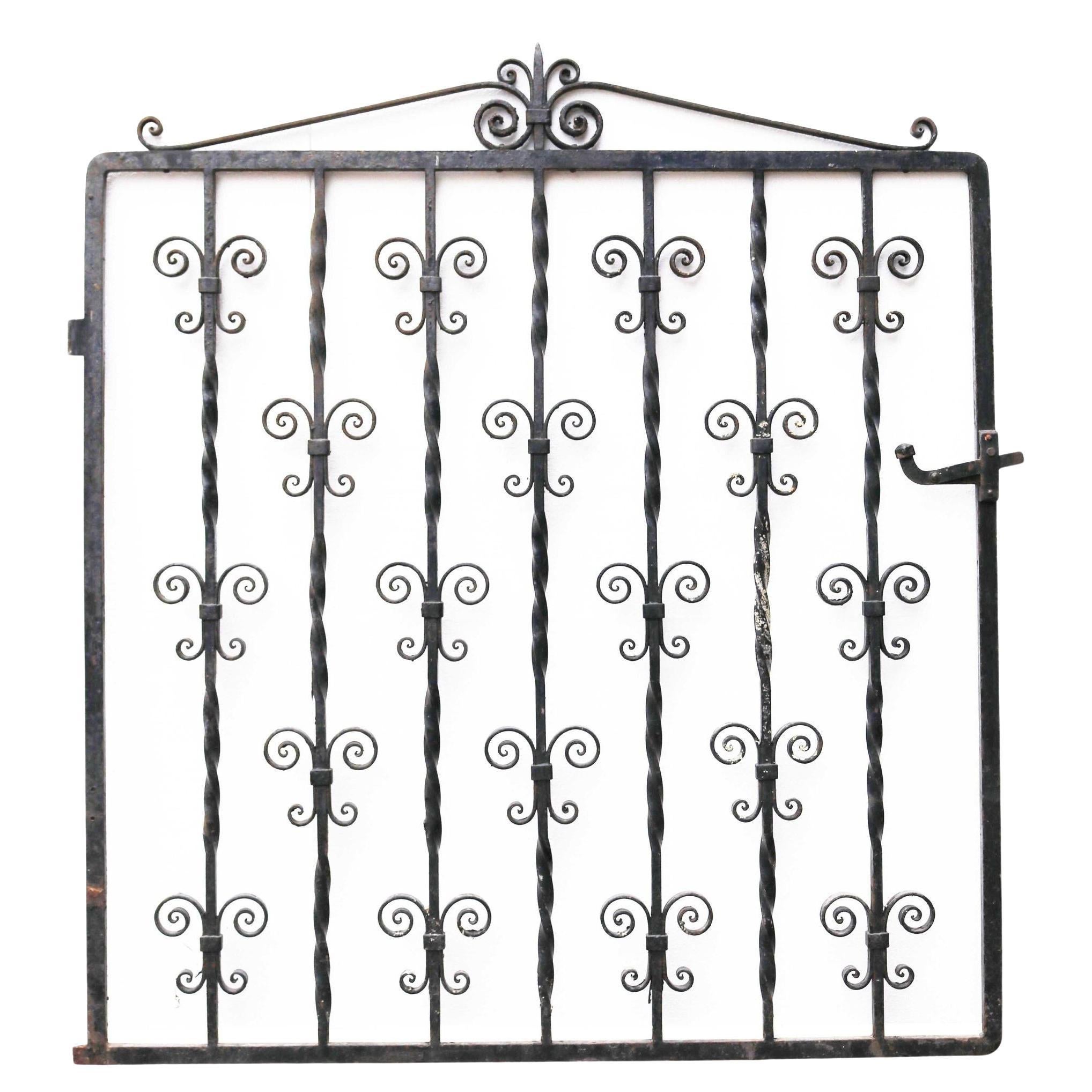 Victorian Style Scrollwork Pedestrian Gate For Sale at 1stDibs