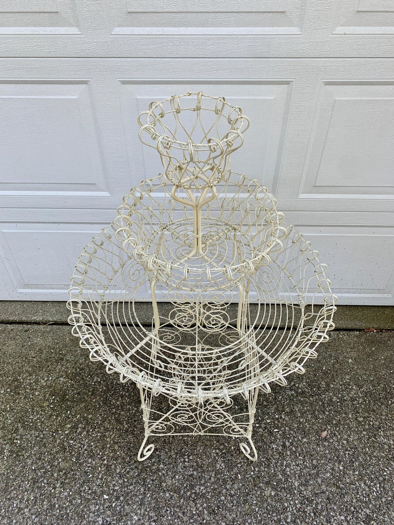 Victorian Three-Tier Wrought Iron Garden Plant Stand For Sale at 1stDibs