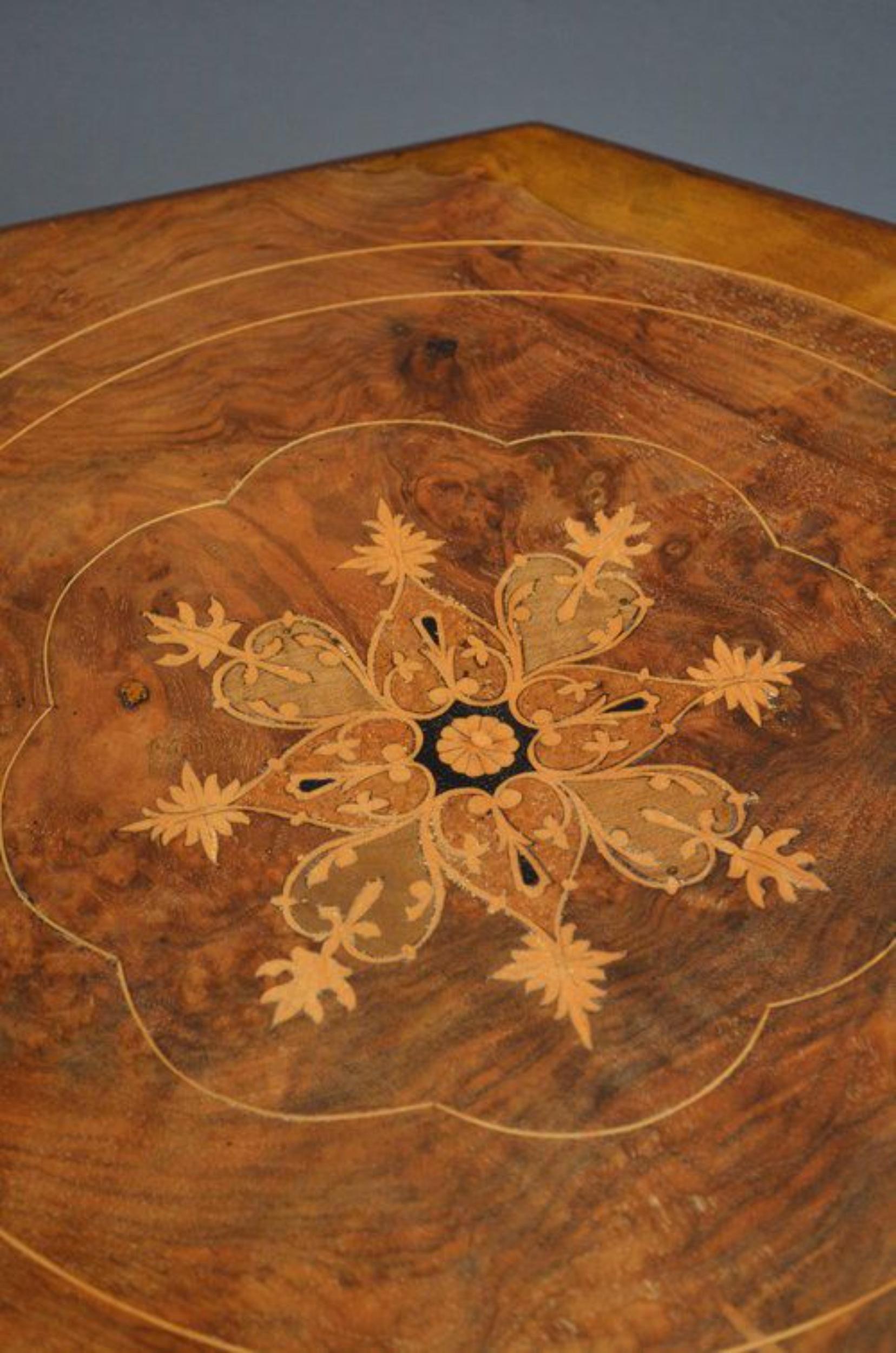 Victorian Trumpet Work Table in Walnut, Trumpet Table For Sale at 1stDibs