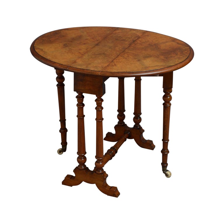Victorian Walnut Baby Sutherland Table For Sale at 1stDibs