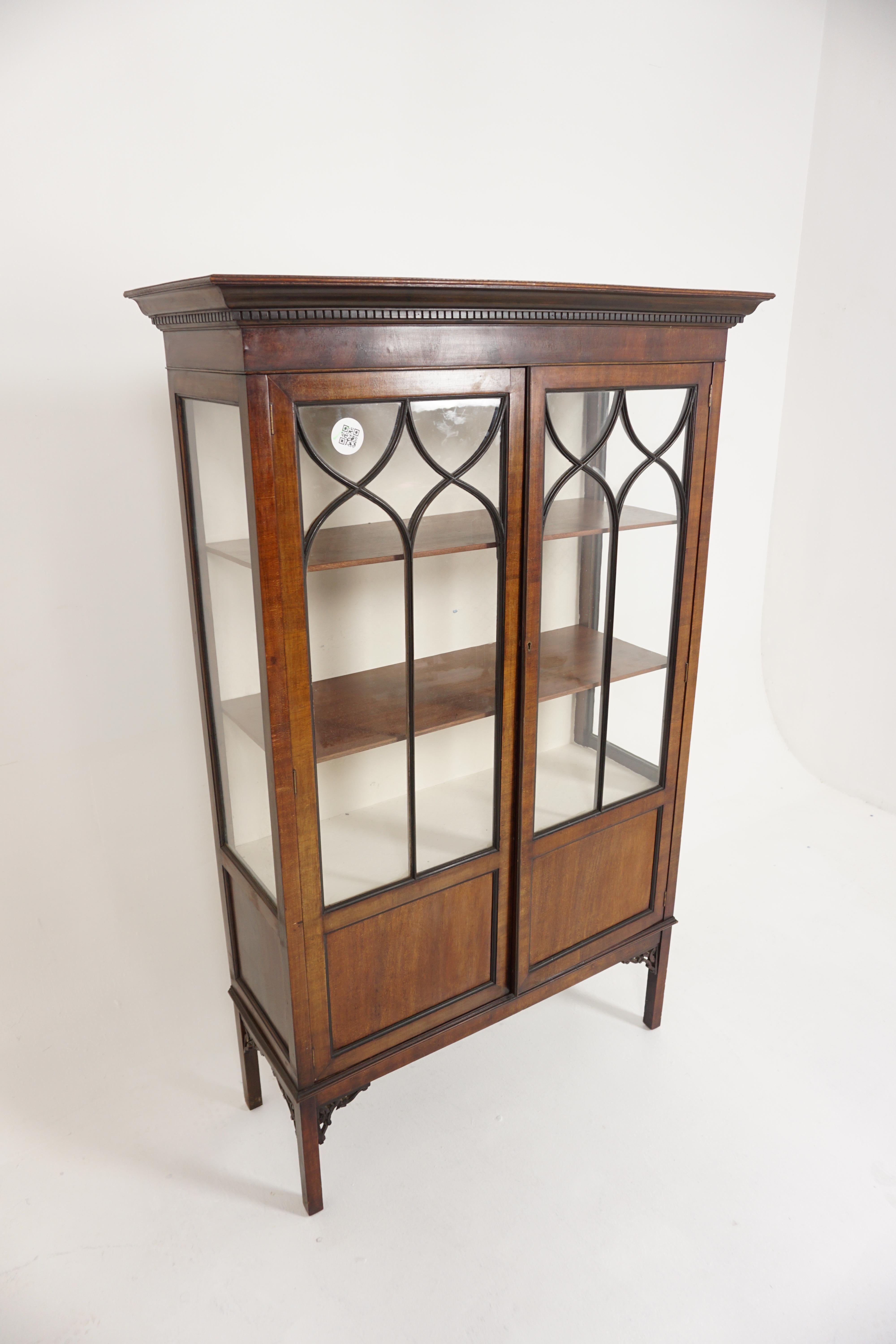 Victorian Walnut Display Cabinet, China Cabinet, Scotland 1910, H731 at 1stDibs | walnut china ...