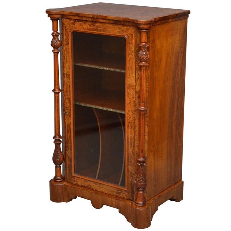 Victorian Walnut Music Cabinet at 1stDibs