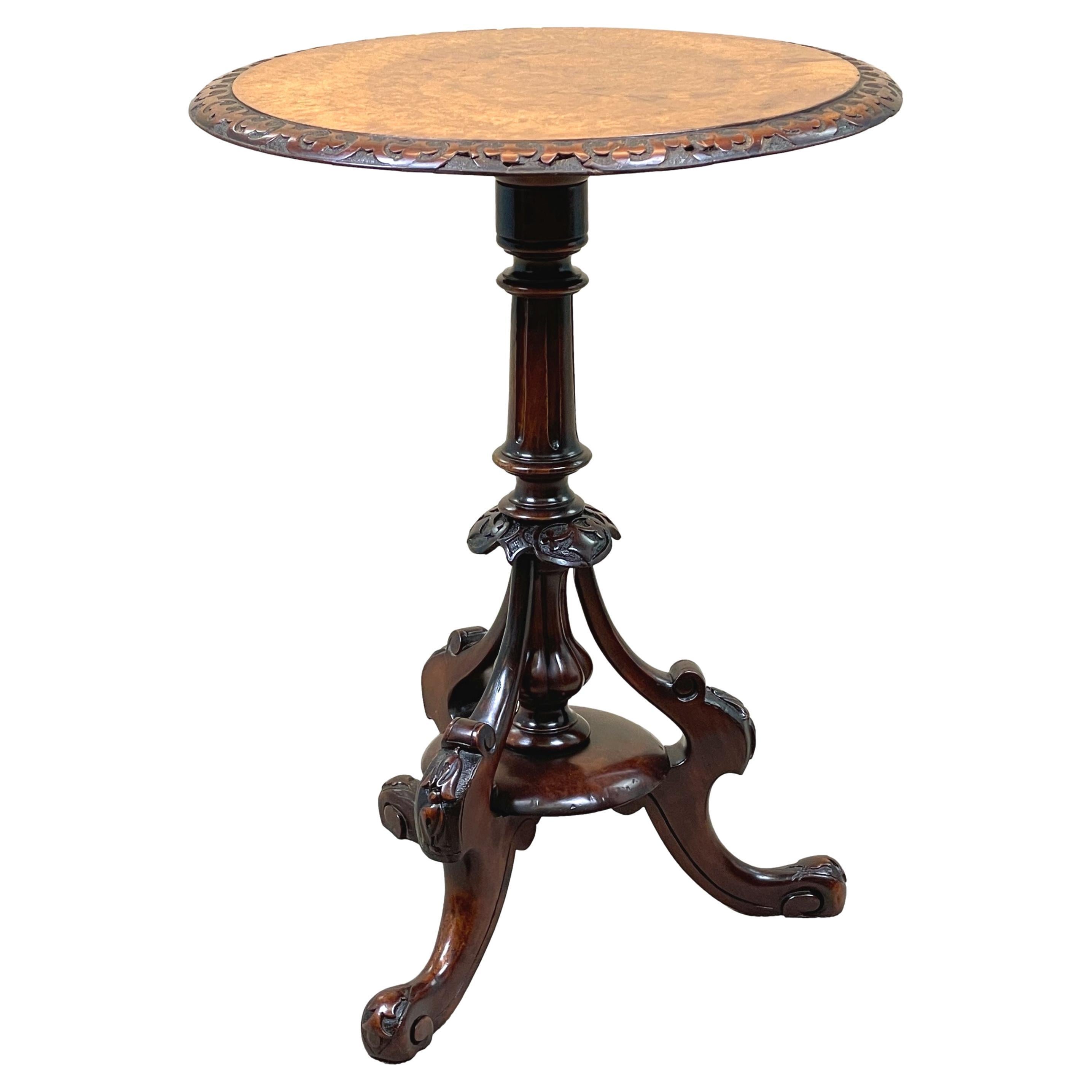 Small Victorian Oak Tabouret Occasional Table or Plant Stand, circa ...