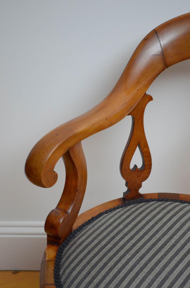 Victorian Walnut Office Chair For Sale at 1stDibs