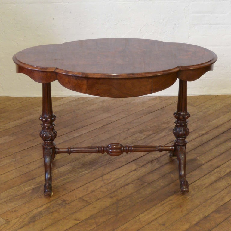 Victorian Walnut Window Table For Sale at 1stDibs