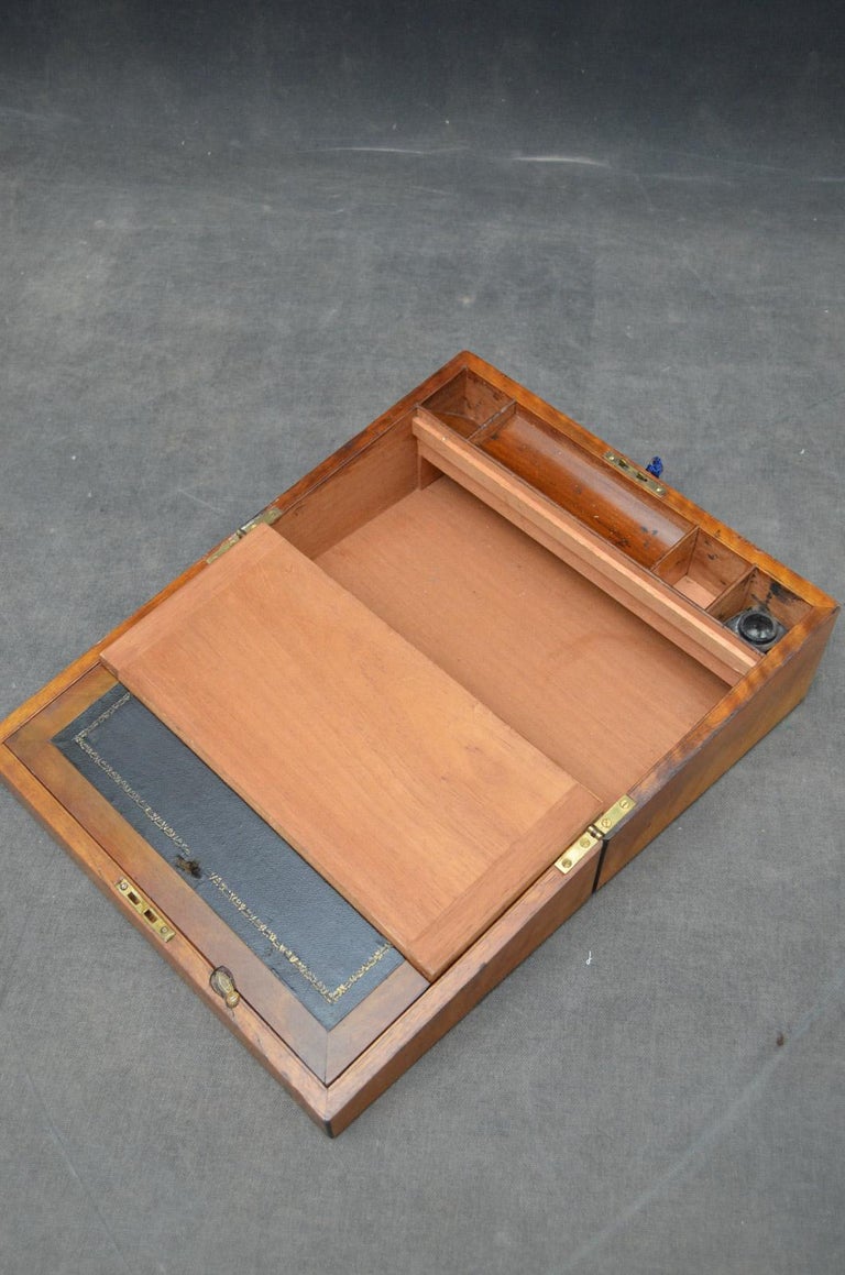 Victorian Walnut Writing Slope at 1stDibs