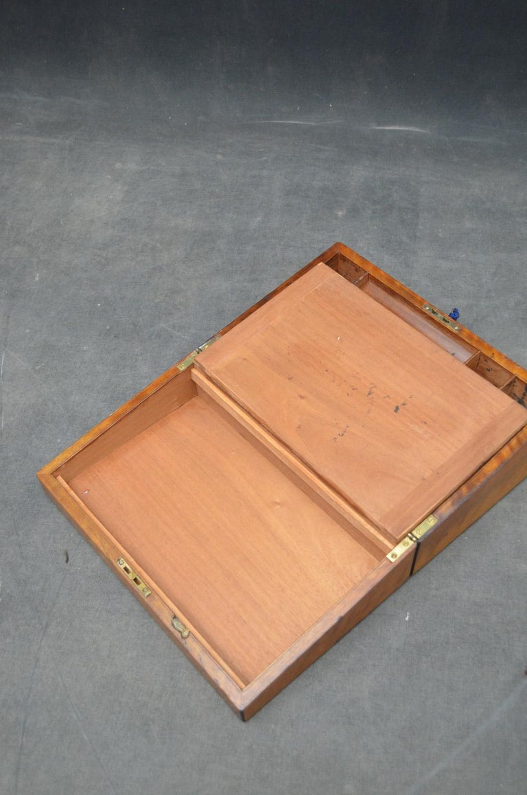 Victorian Walnut Writing Slope at 1stDibs