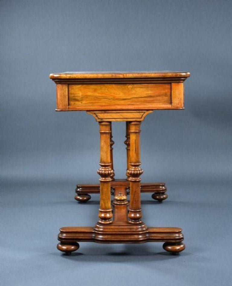 Victorian Walnut Writing Table by Doveston, Bird and Hull For Sale at ...