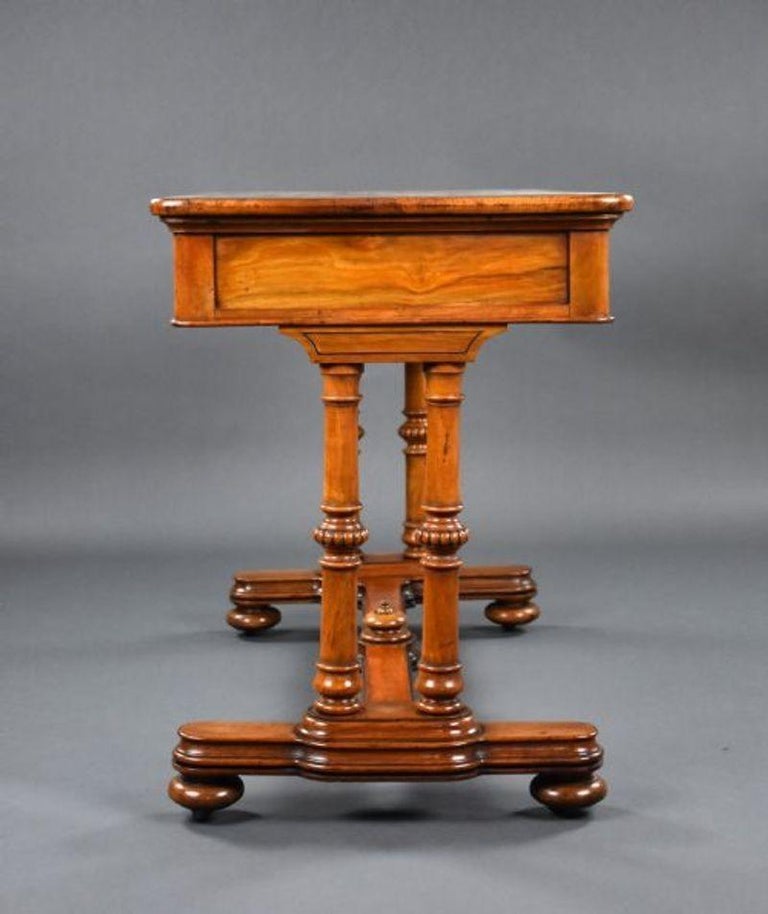 Victorian Walnut Writing Table by Doveston, Bird and Hull For Sale at ...