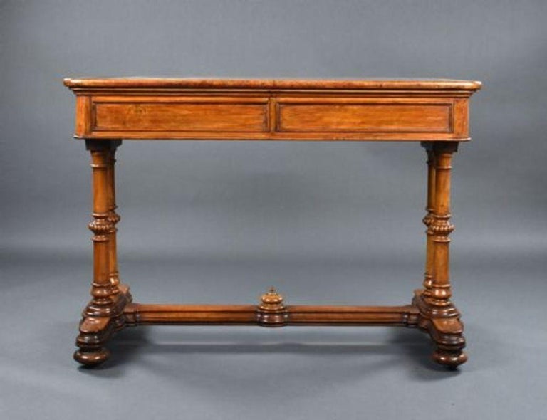 Victorian Walnut Writing Table by Doveston, Bird and Hull For Sale at ...