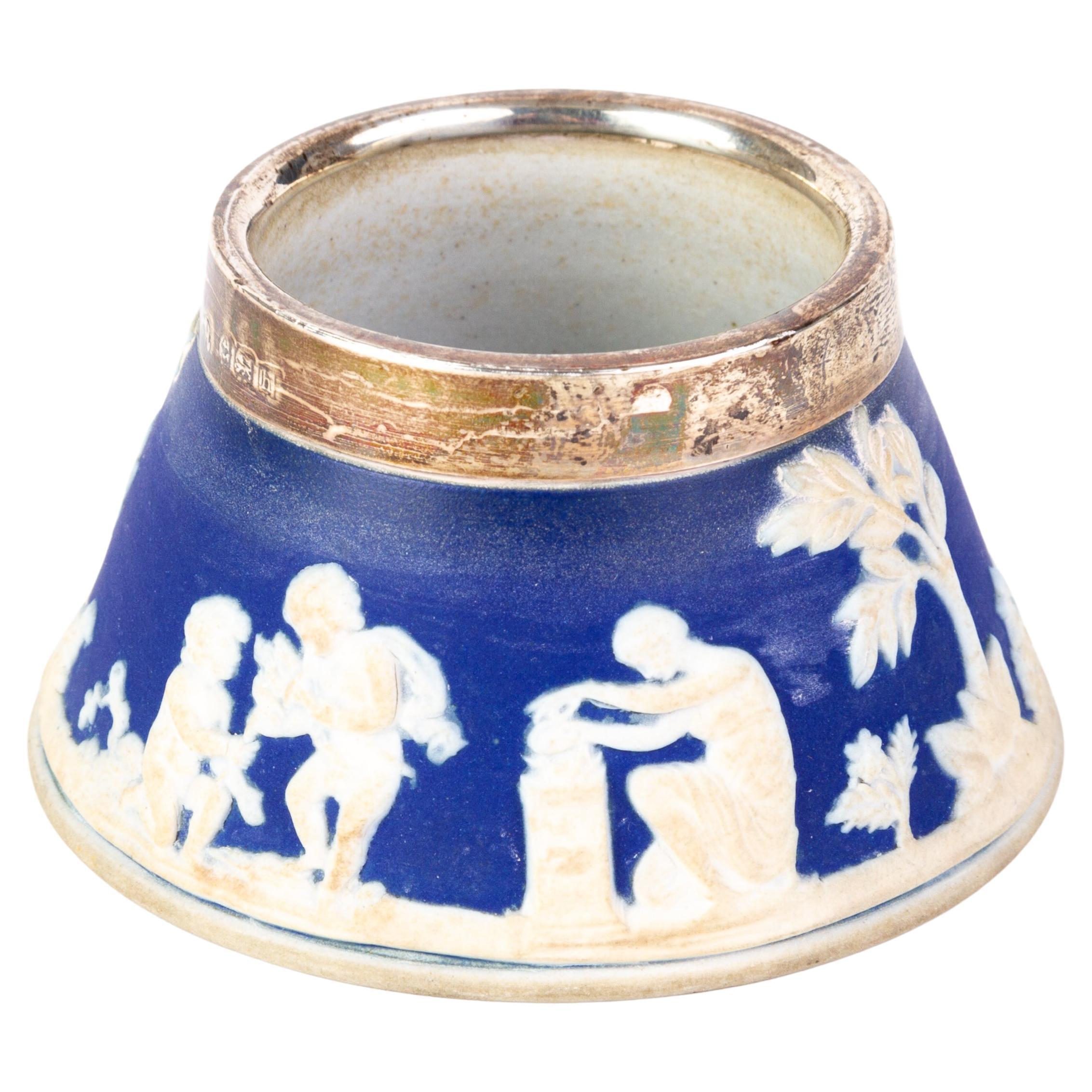Victorian Wedgwood Portland Blue Jasperware Neoclassical Cameo Match ...