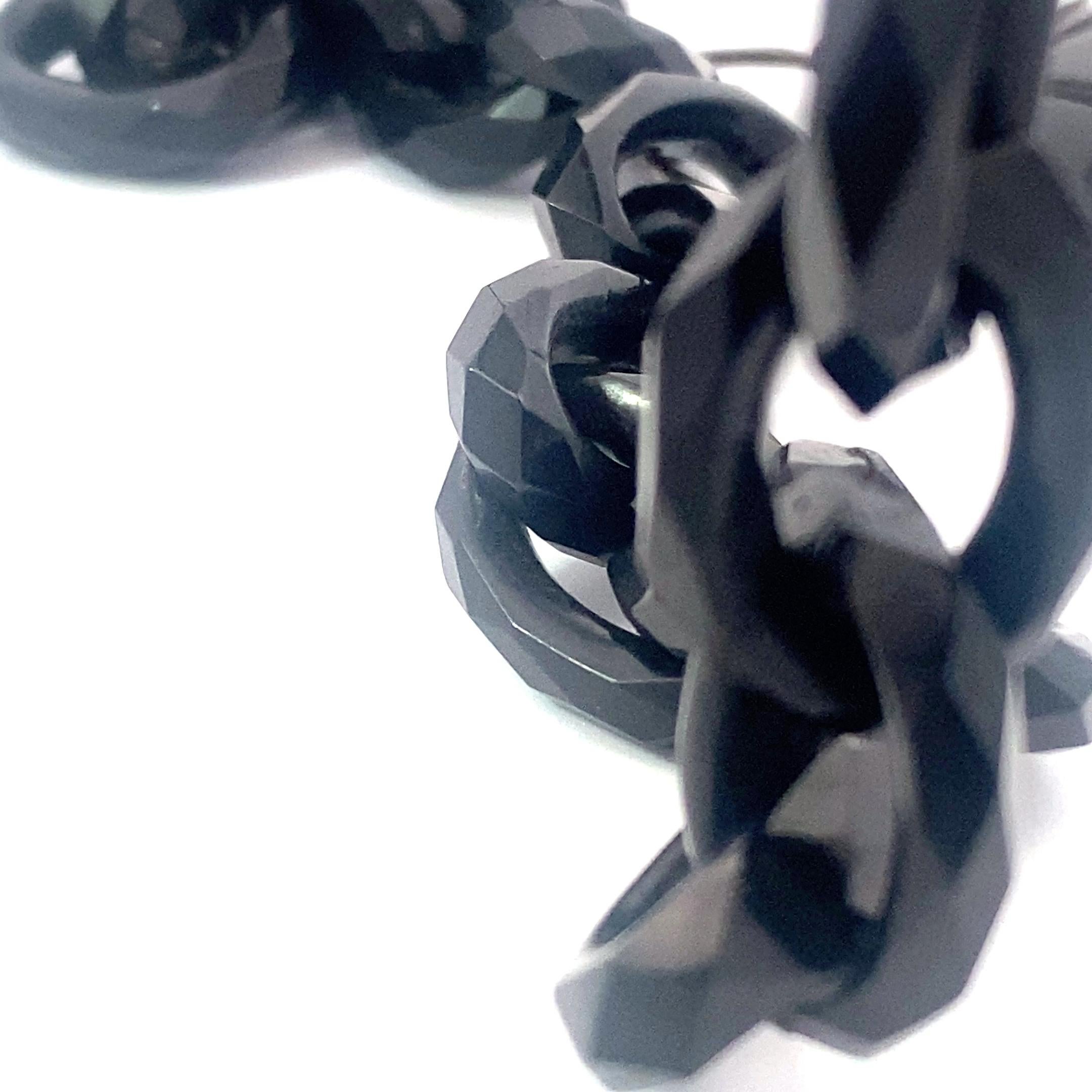 Victorian Whitby Jet Necklace with Padlock For Sale at 1stDibs