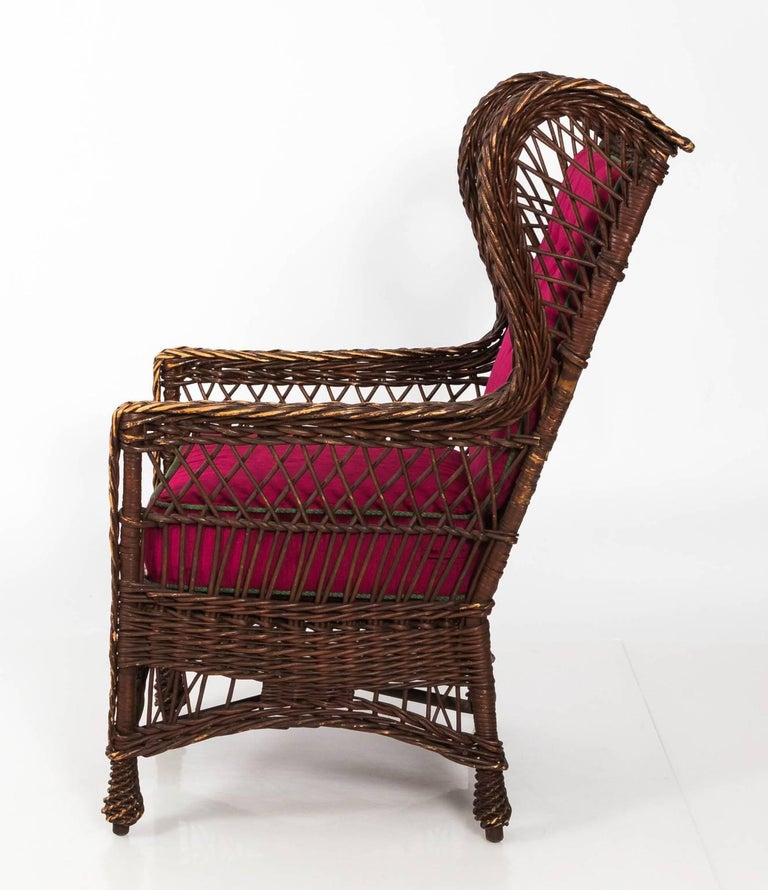 Victorian Wicker Chair at 1stDibs
