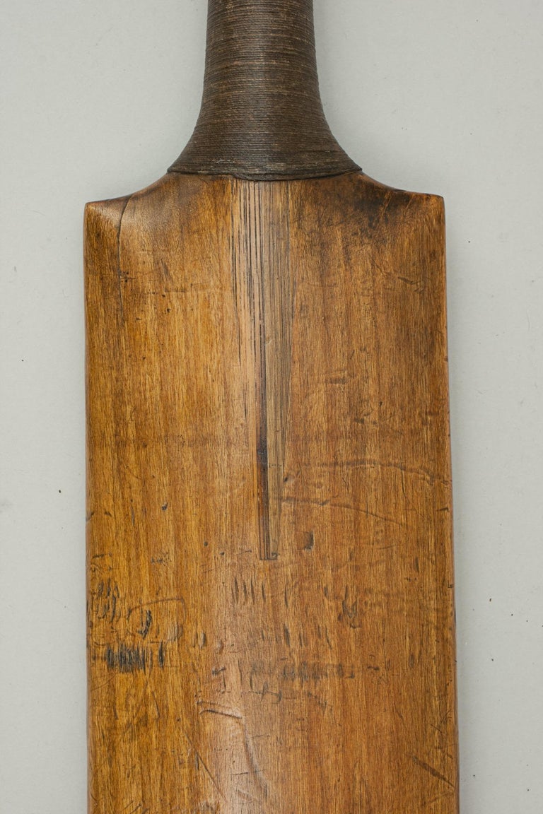 Victorian Willow Cricket Bat by Cobbett at 1stDibs