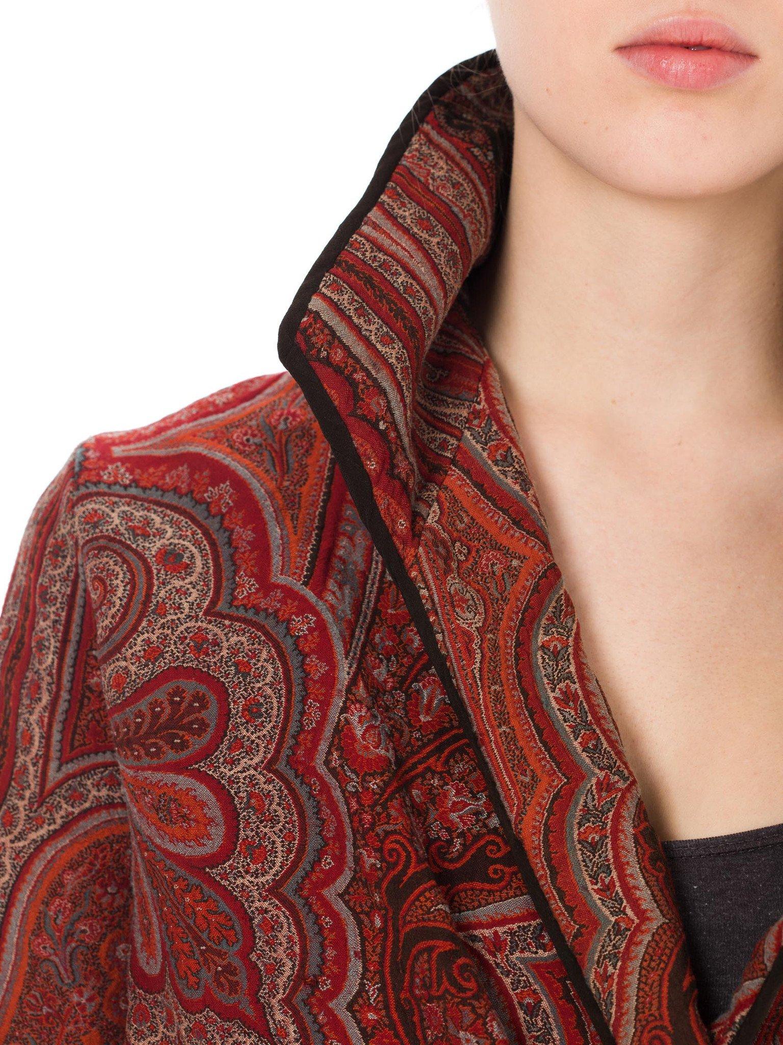 1920S Cranberry Red Wool Victorian Paisley Shawl Jacket at 1stDibs ...