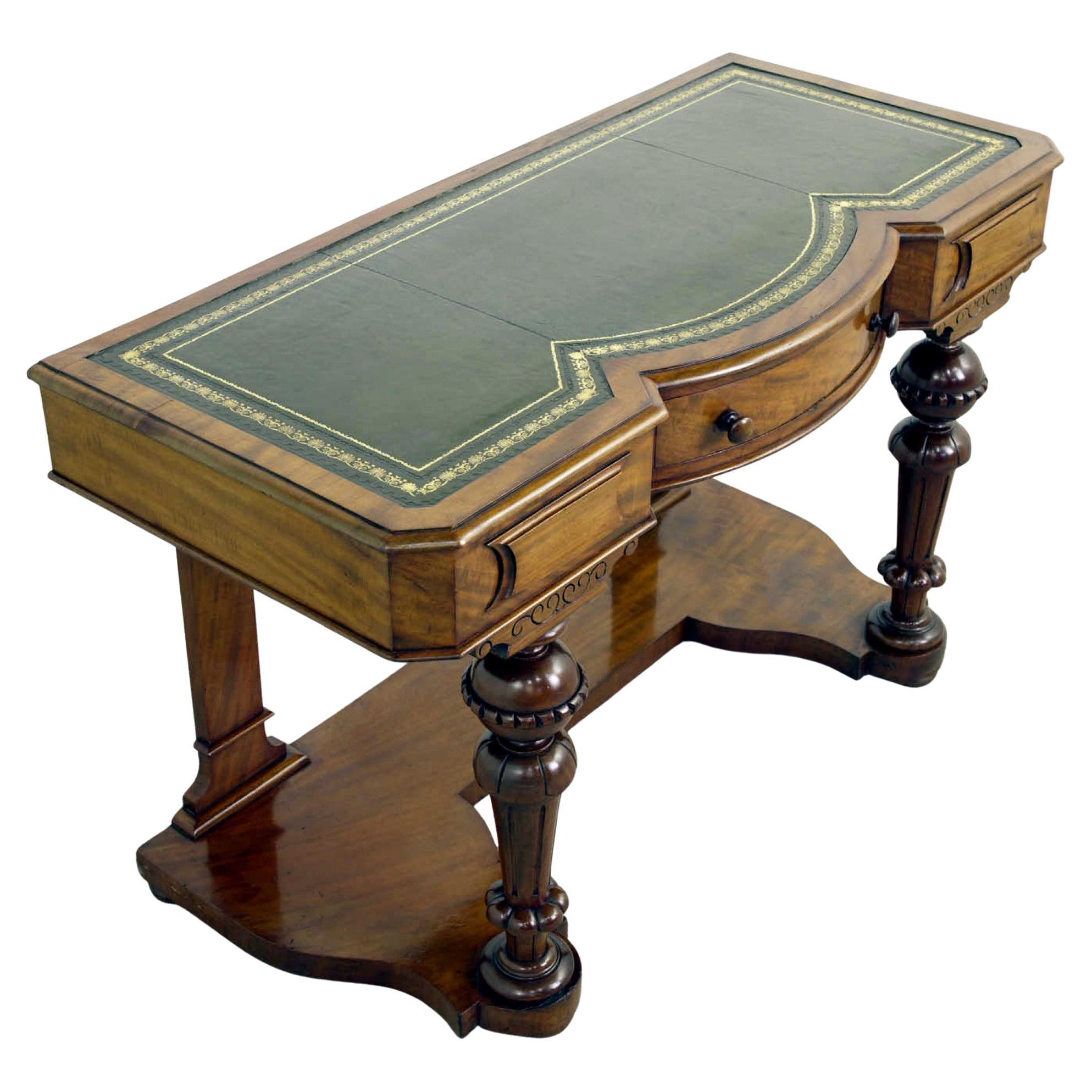 Victorian Writing Table Mahogany Desk Holland and Sons 1870 For Sale at ...