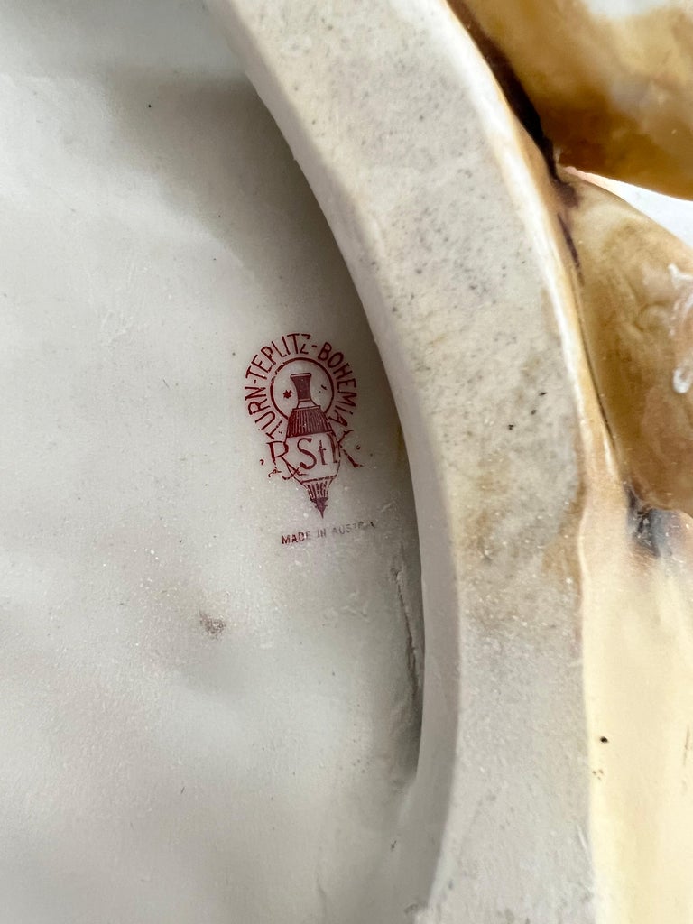 Vide-Poche Decorative Object Porcelain Turn-Teplitz Art Nouveau Austria ...