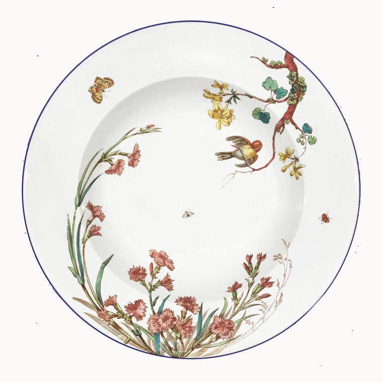 Vieillard and Cie "Nella" Service End of the 19th Century Faience, 71 ...
