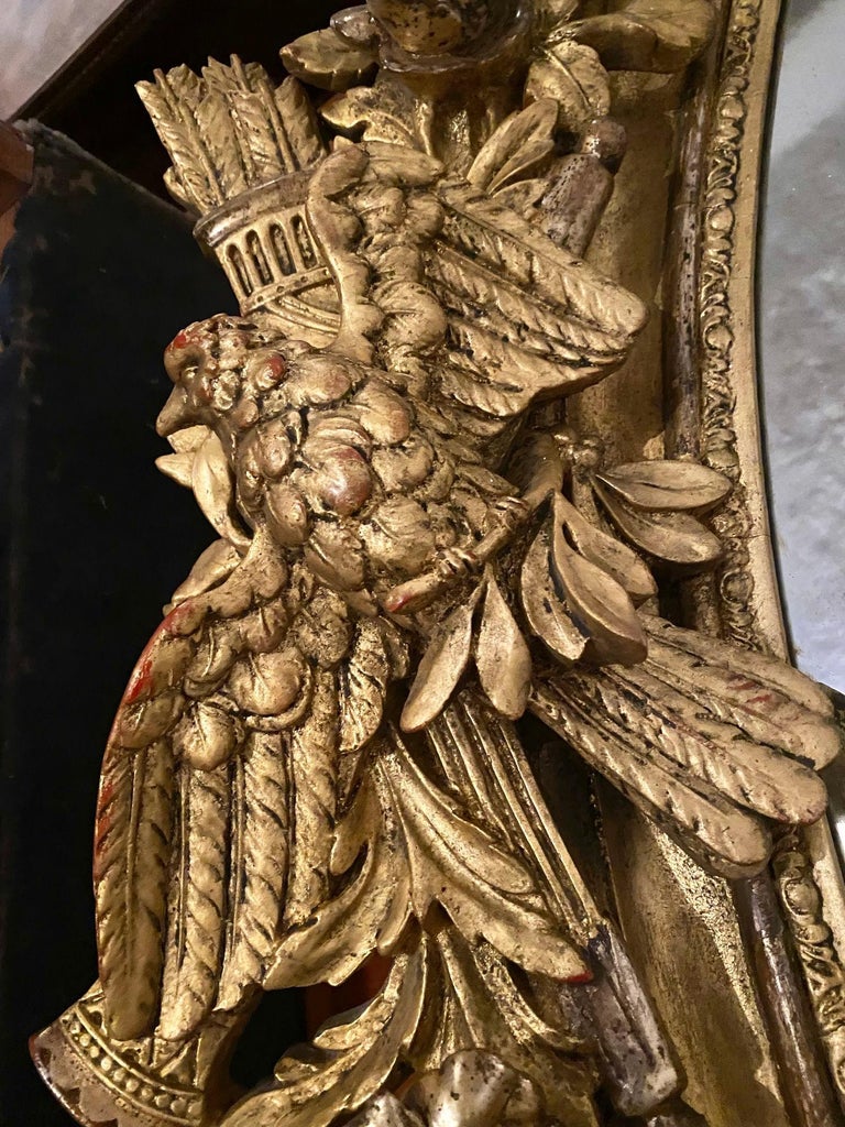 Vienesse Baroque Style Wall Mirror, Wood, Gold-Plate, 19th Century For ...