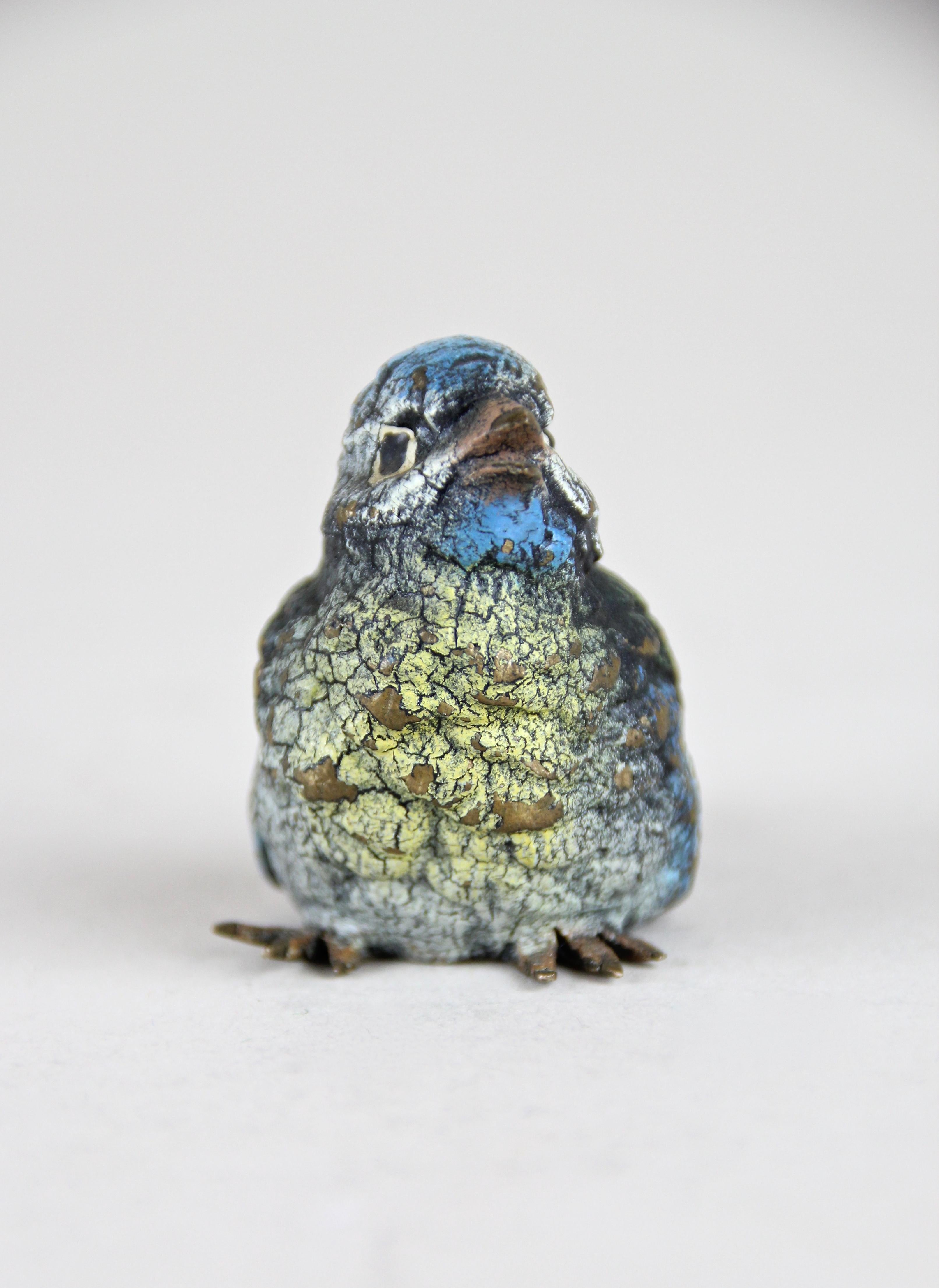 Vienna Bronze Bird Miniature Sculpture Polychromed, Austria, circa 1915 ...