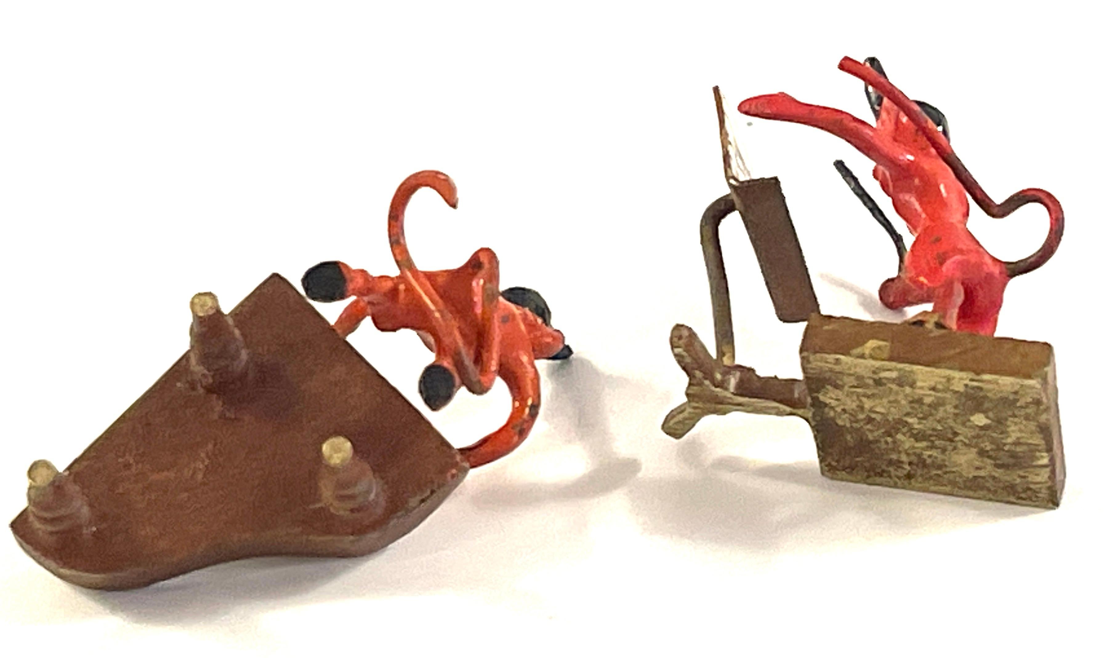 Vienna Cold Painted Bronze Ten Piece Devil Band, After Franz Bergman ...