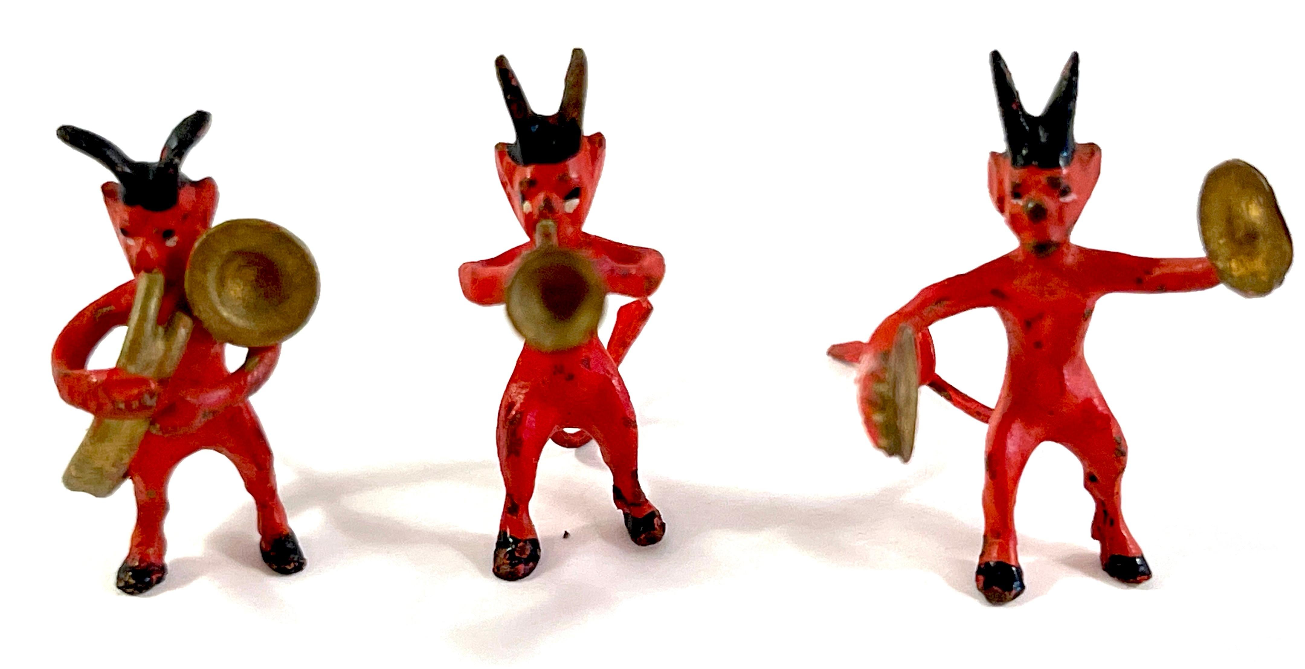 Vienna Cold Painted Bronze Ten Piece Devil Band, After Franz Bergman ...