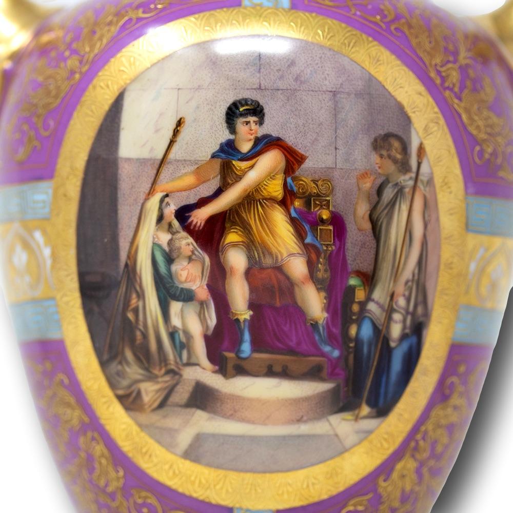 Vienna Porcelain Classical Vase For Sale at 1stDibs