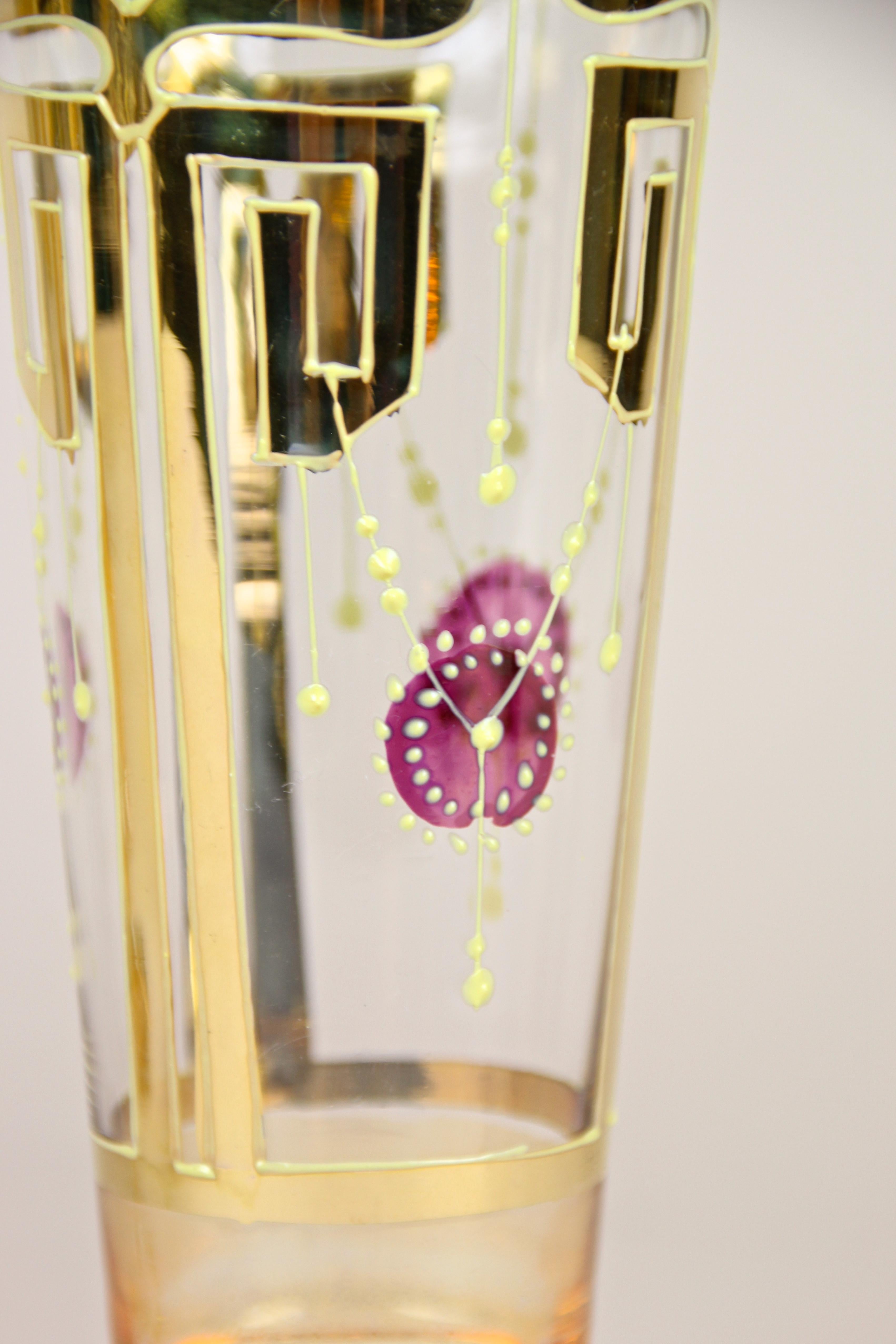 Vienna Secession Gilt Glasses Set of Four Art Nouveau, Austria, circa ...