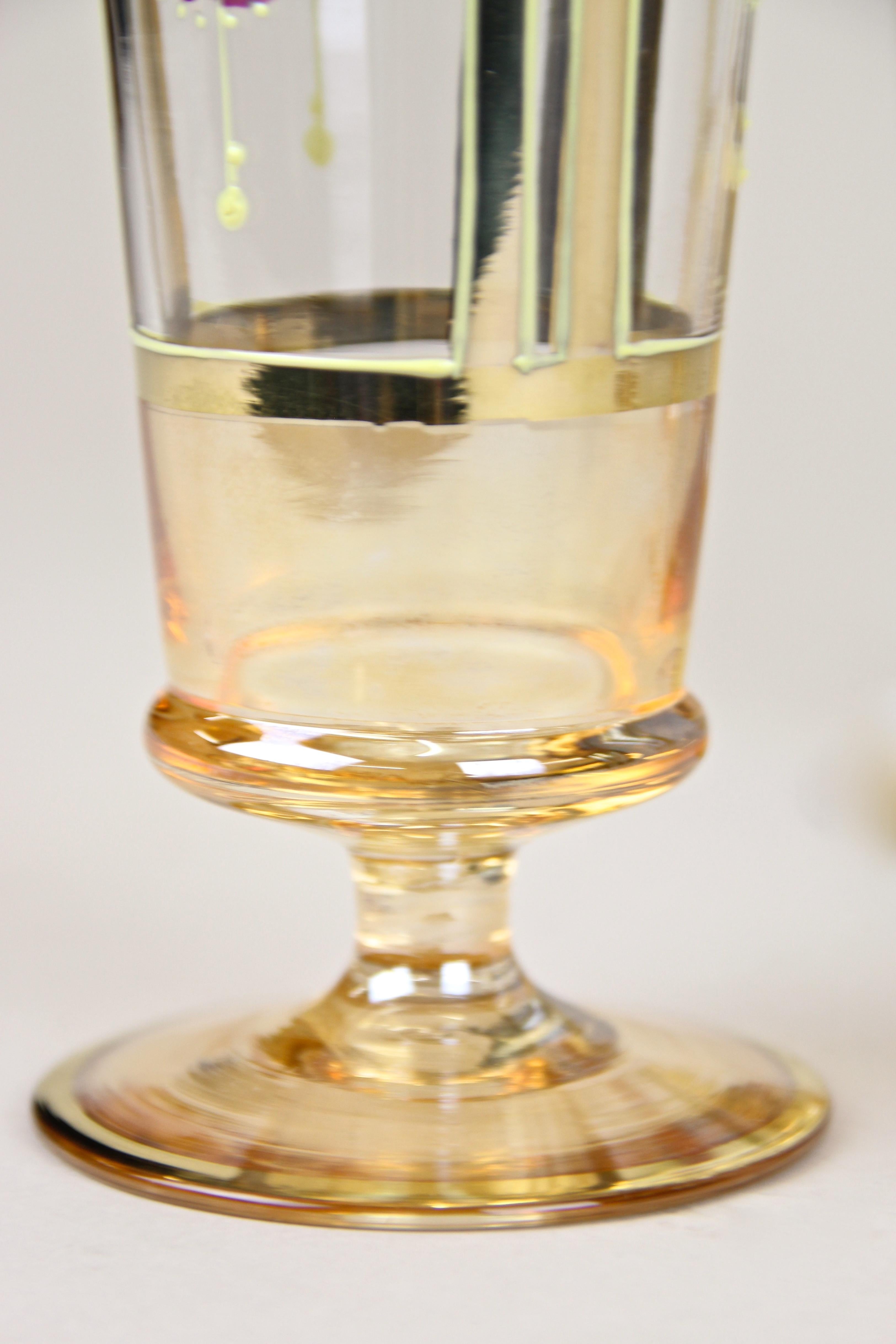 Vienna Secession Gilt Glasses Set of Four Art Nouveau, Austria, circa ...